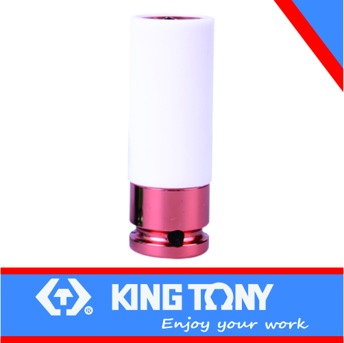 SOCKET 1/2″ IMPACT DEEP RUBBER COVER 21MM – King Tony Tools South Africa